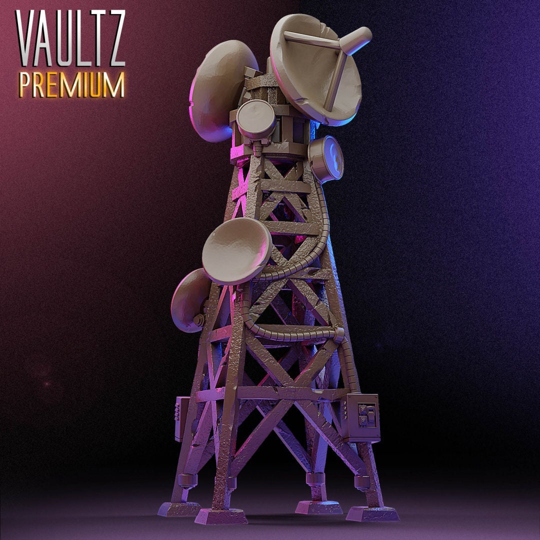 Radio Mast | Props | Vaultz Miniatures | 3D Printed - Etsy