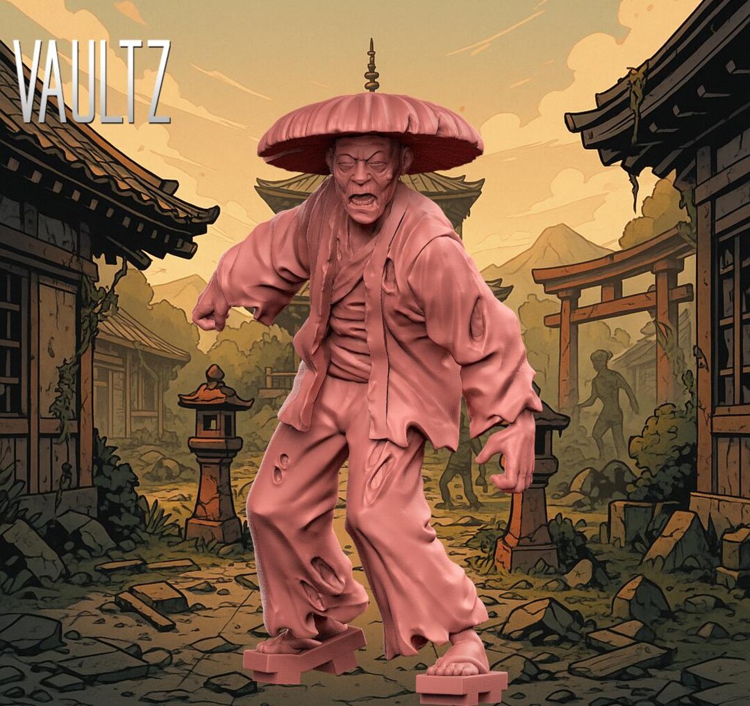 Japanese Zombie | Japan Pack | Zombies | Vaultz Miniatures | 3D Printed ...