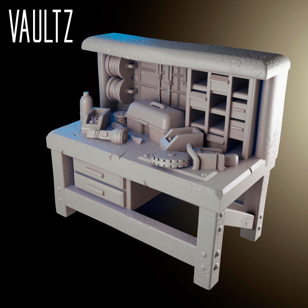Workbench | Props | Vaultz Miniatures | 3D Printed - Etsy