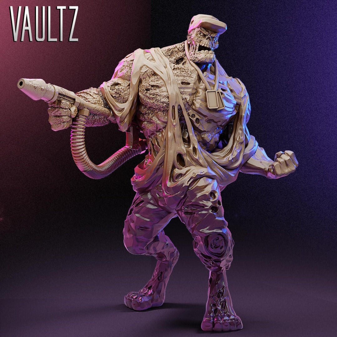 Abomination With Flamethrower Zombies / Abomination Vaultz Miniatures ...