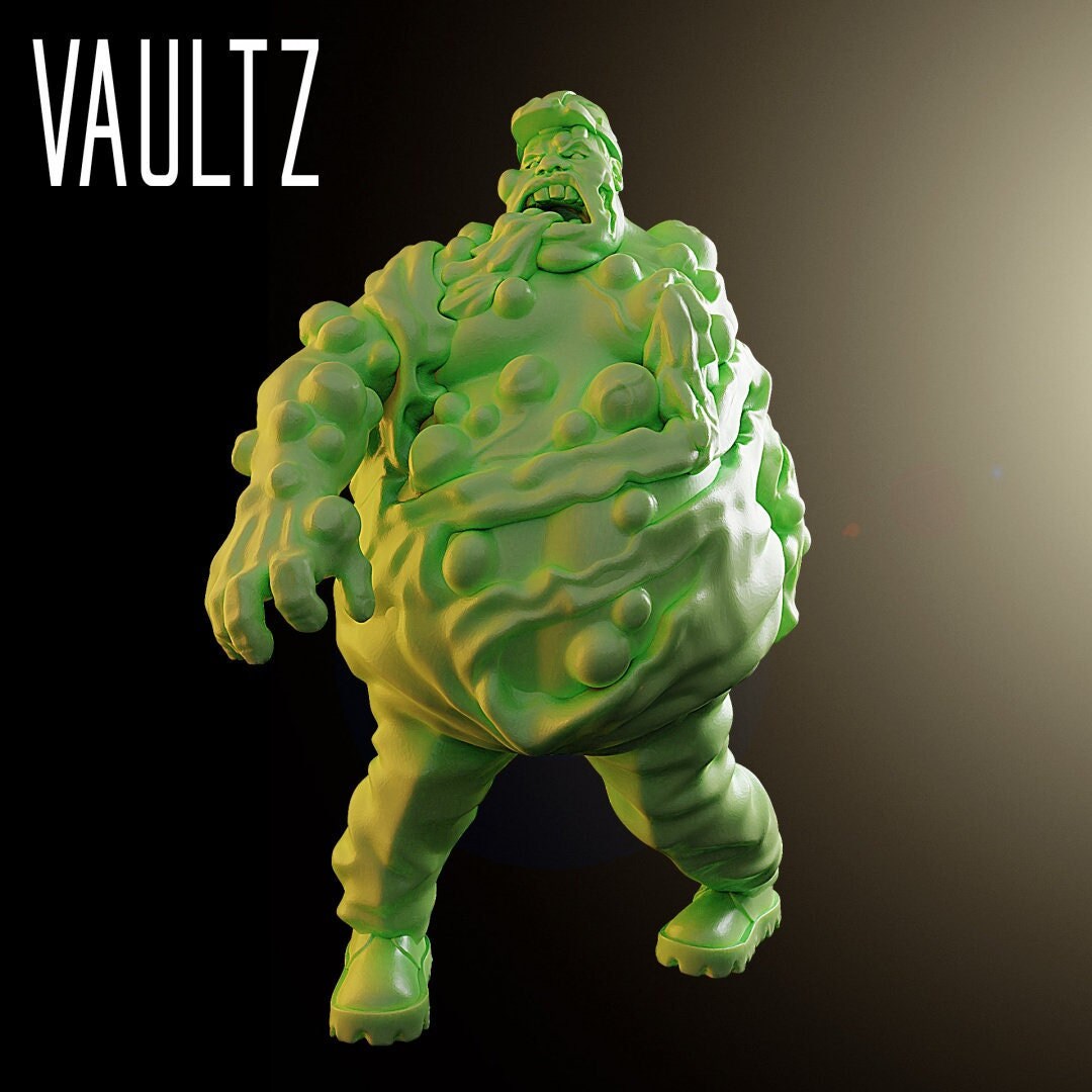 Zombie Fatty Toxic Zombies Vaultz Miniatures 3D Printed - Etsy