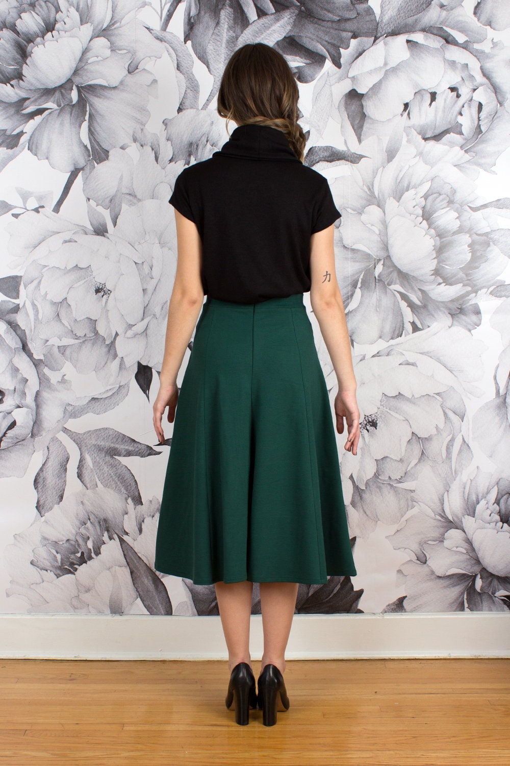 Midi Swing Skirt With Pockets Digital PDF Print at Home Sewing Pattern ...