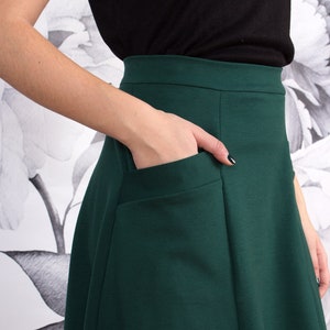 Midi Swing Skirt With Pockets Digital PDF Print at Home Sewing Pattern ...