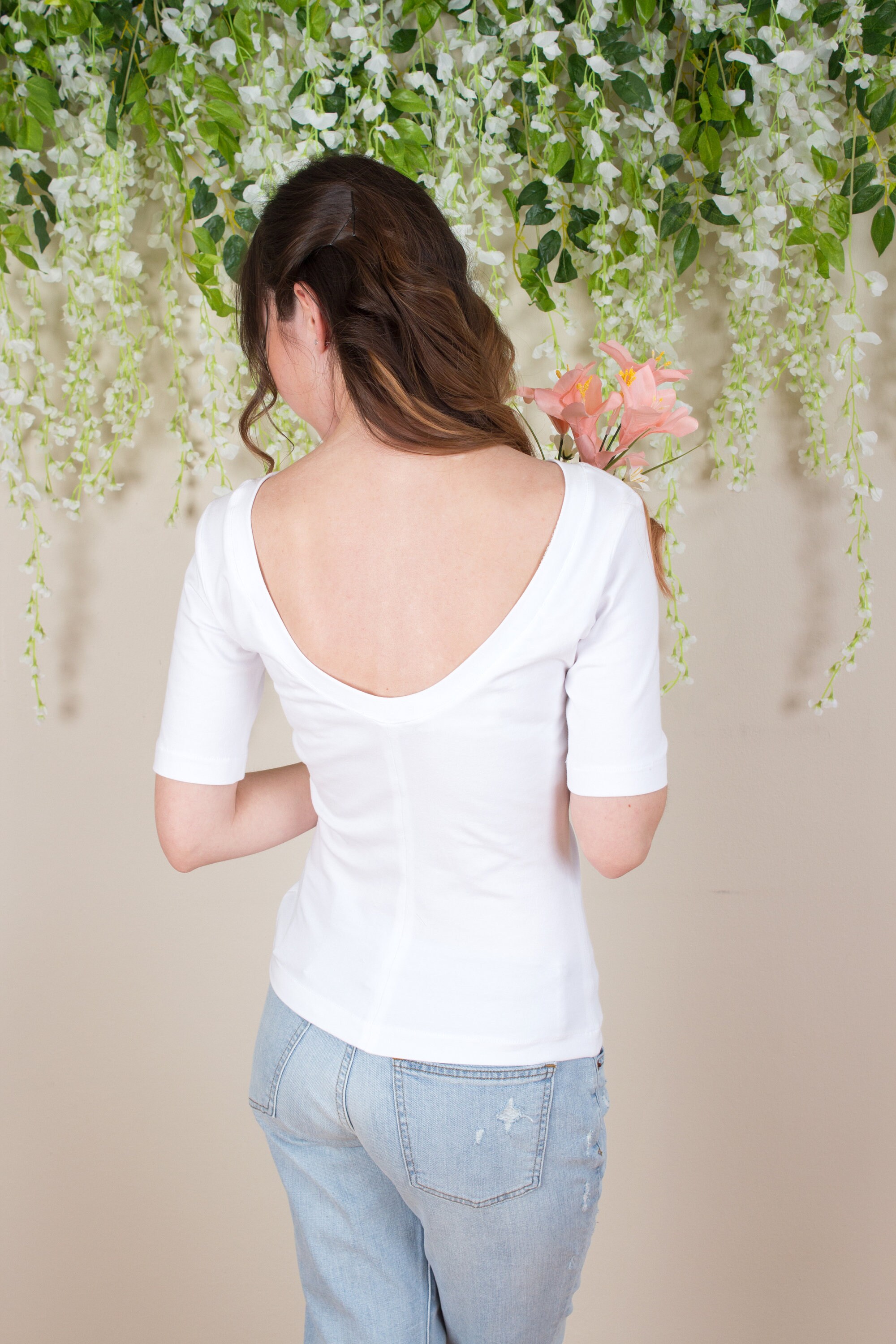 Scoop Back Top Digital PDF Print at Home Sewing Pattern // Sizes XS ...