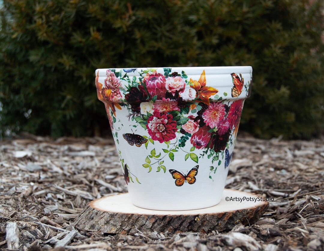 Flower Pot Succulent Planter,handmade Terracotta Clay,mothers Day ...