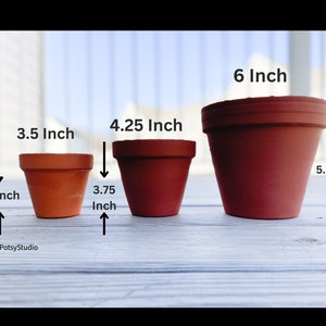 Flower Pot Succulent Planter, Sunflowers, Lillies Handmade Terracotta ...