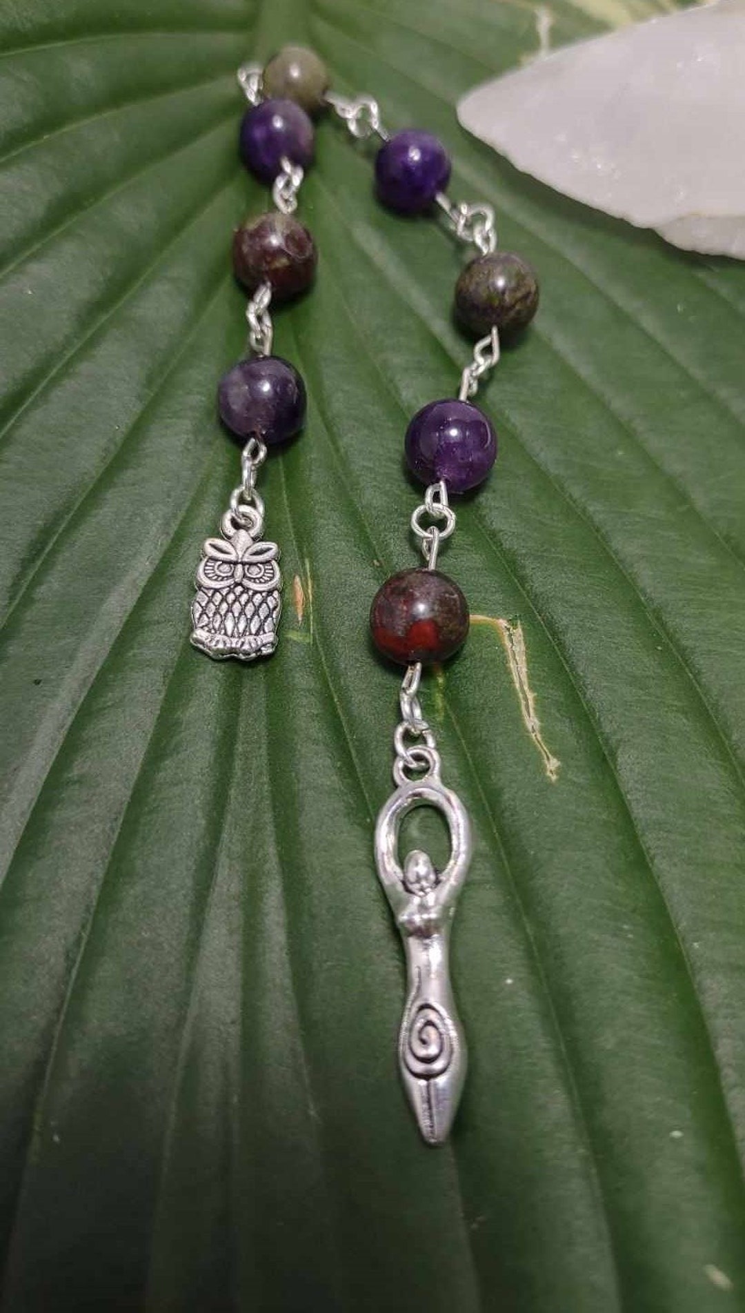 Goddess Blodeuwedd Pagan Prayer Bead - Etsy