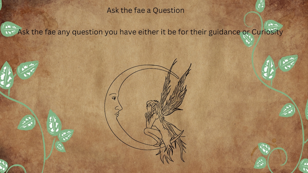 Ask the Fae a Question - Etsy