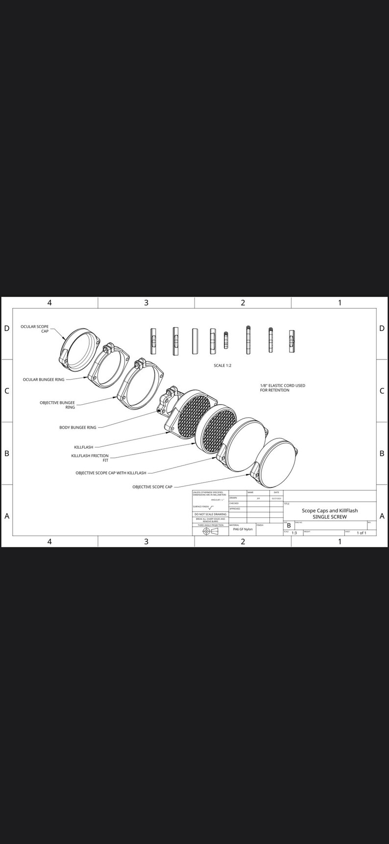 Custom Scope Caps and Kill Flash - Etsy