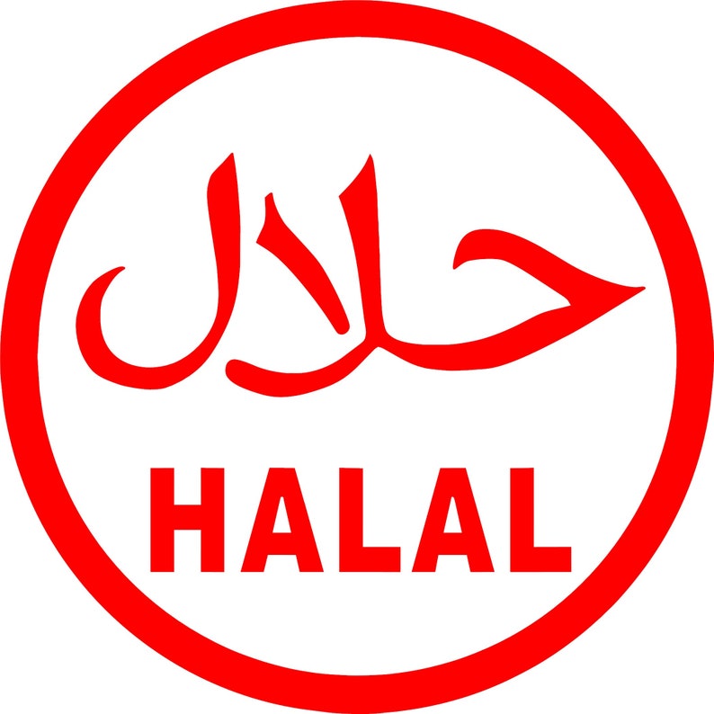 Halal Sign Vinyl Decal Sticker for Restaurants Shops Glass - Etsy