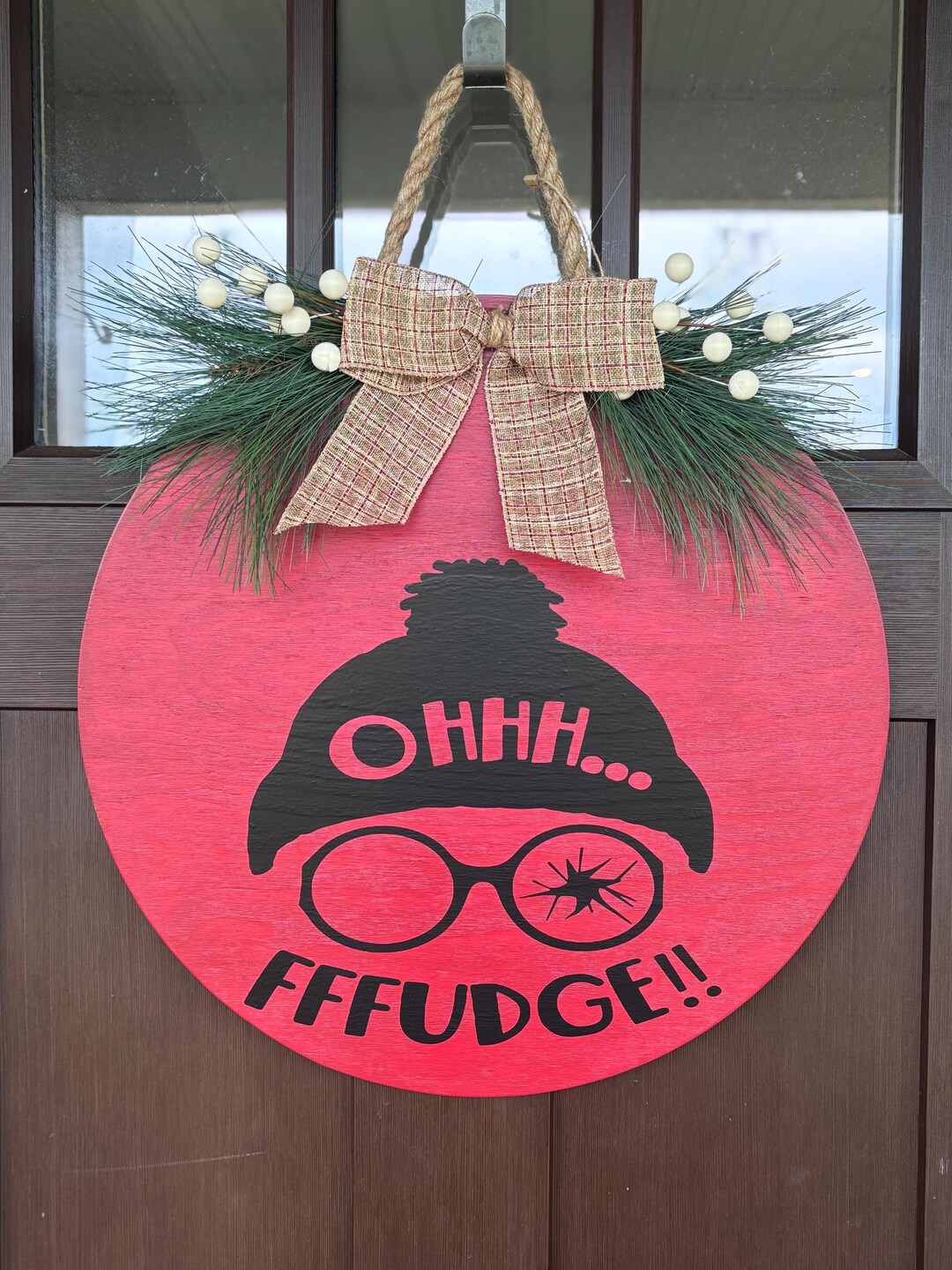 Oh Fudge A Christmas Story Door Hanger - Etsy