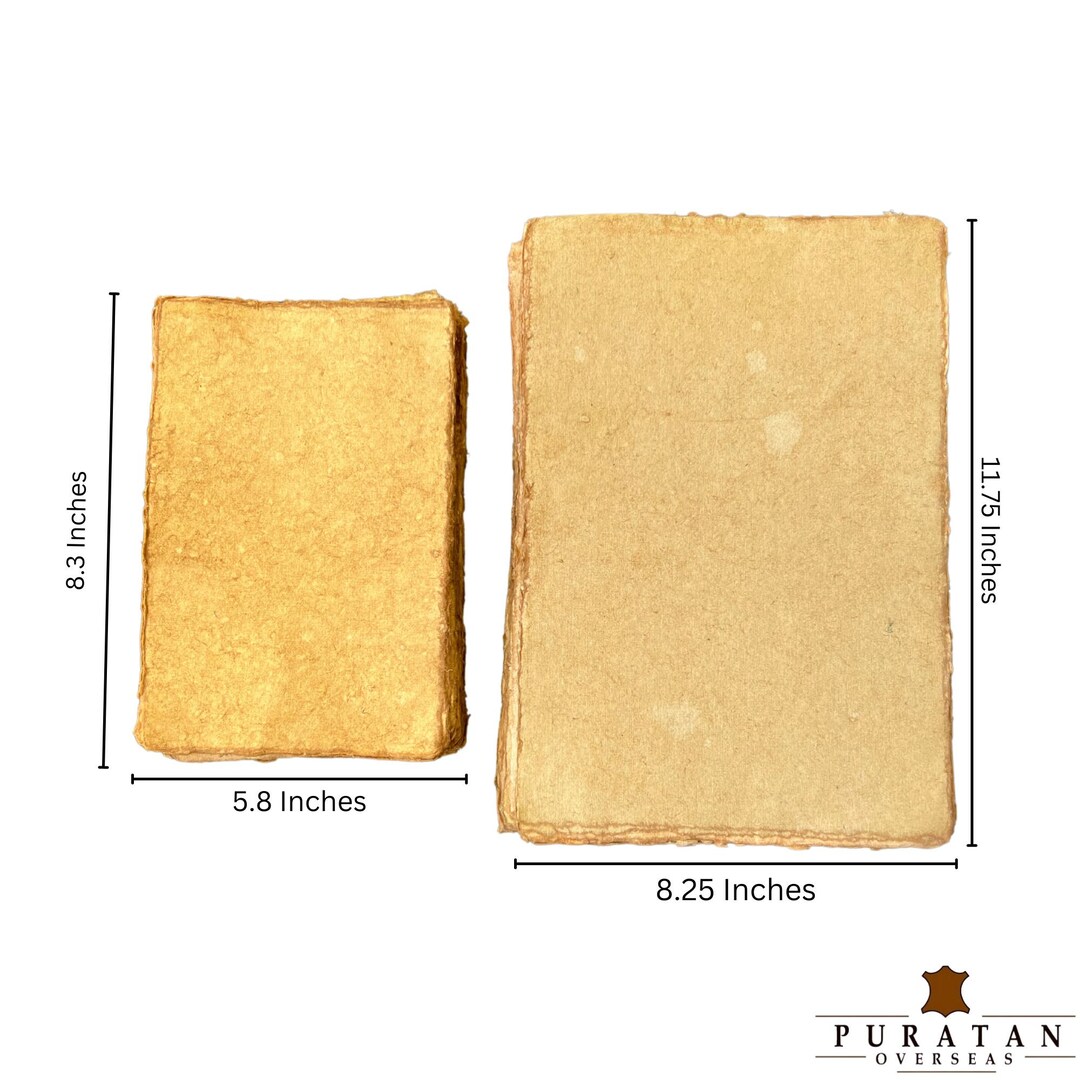 Deckle Edge Wood Free Handmade Recycled Unruled Paper Decorative Paper ...
