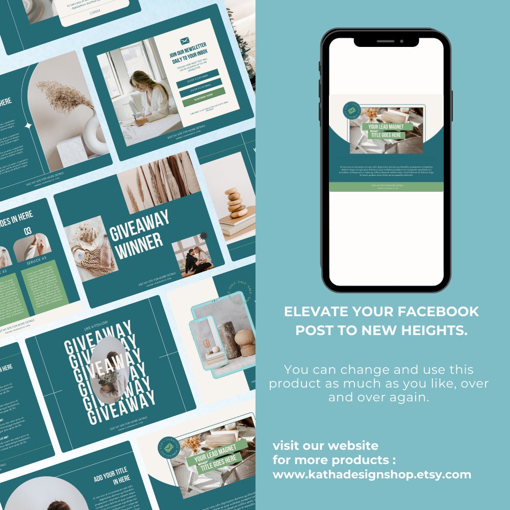 52 Canva-editable Small Business Facebook Post Template FB - Etsy