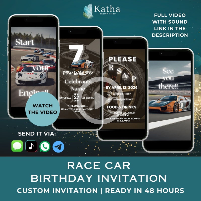 Car Invite - Etsy