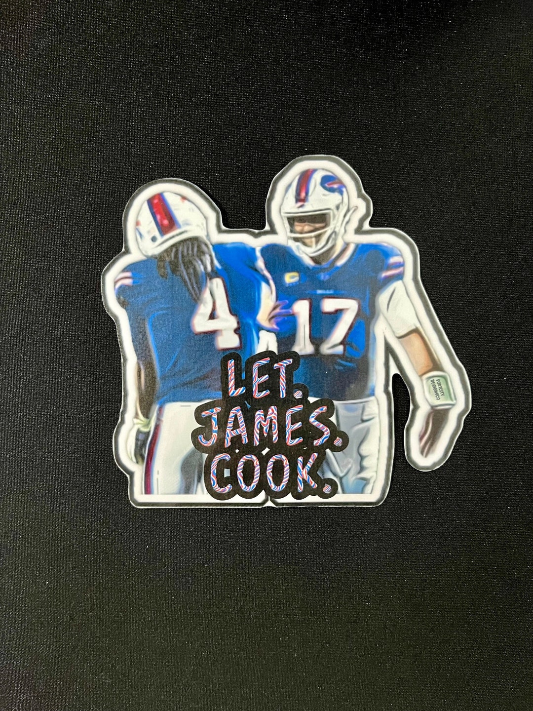 Buffalo Bills Sticker Custom Vinyl Josh Allen & James Cook Let James ...