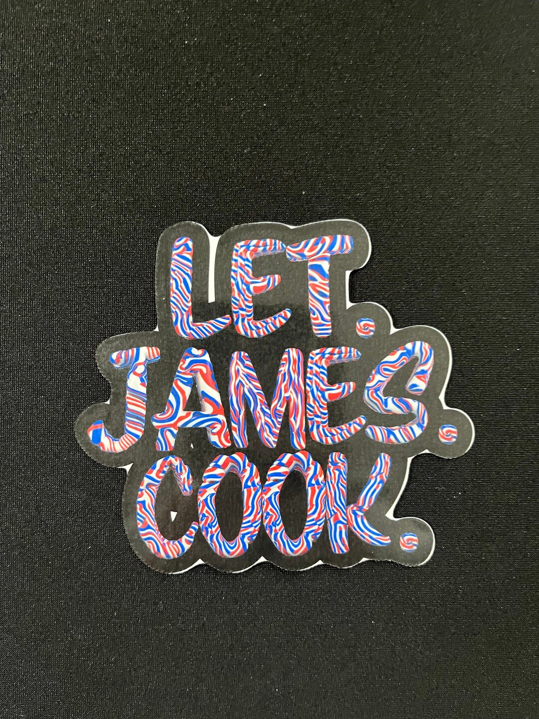 Buffalo Bills Sticker Custom Vinyl Water-resistant Let James Cook Decal ...