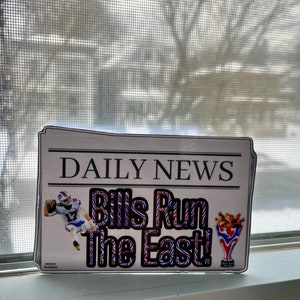 Buffalo Bills Sticker Set custom Vinyl NFL Playoff Decals breaking News ...