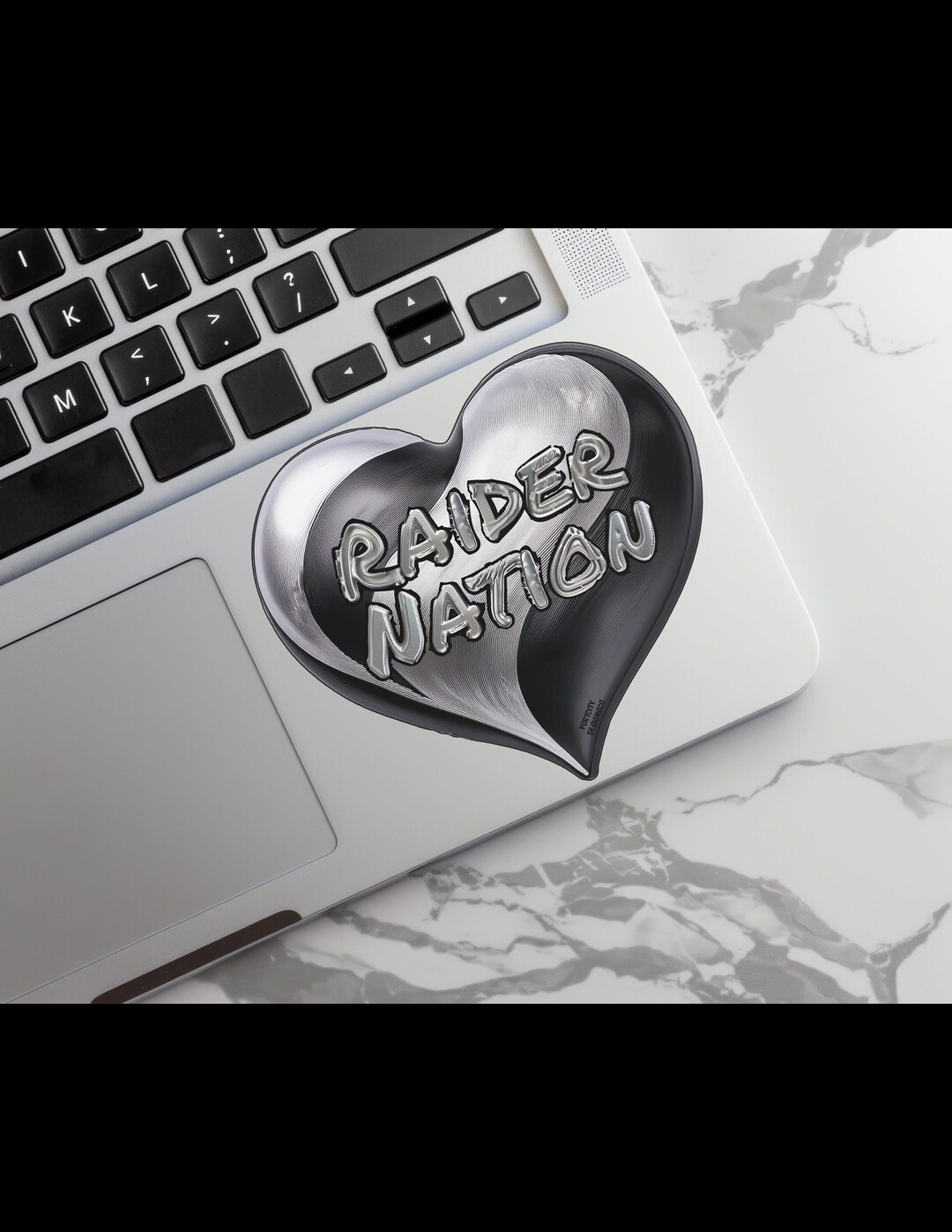 Las Vegas Raiders Sticker Custom Raider Nation Football Fan Heart Vinyl ...
