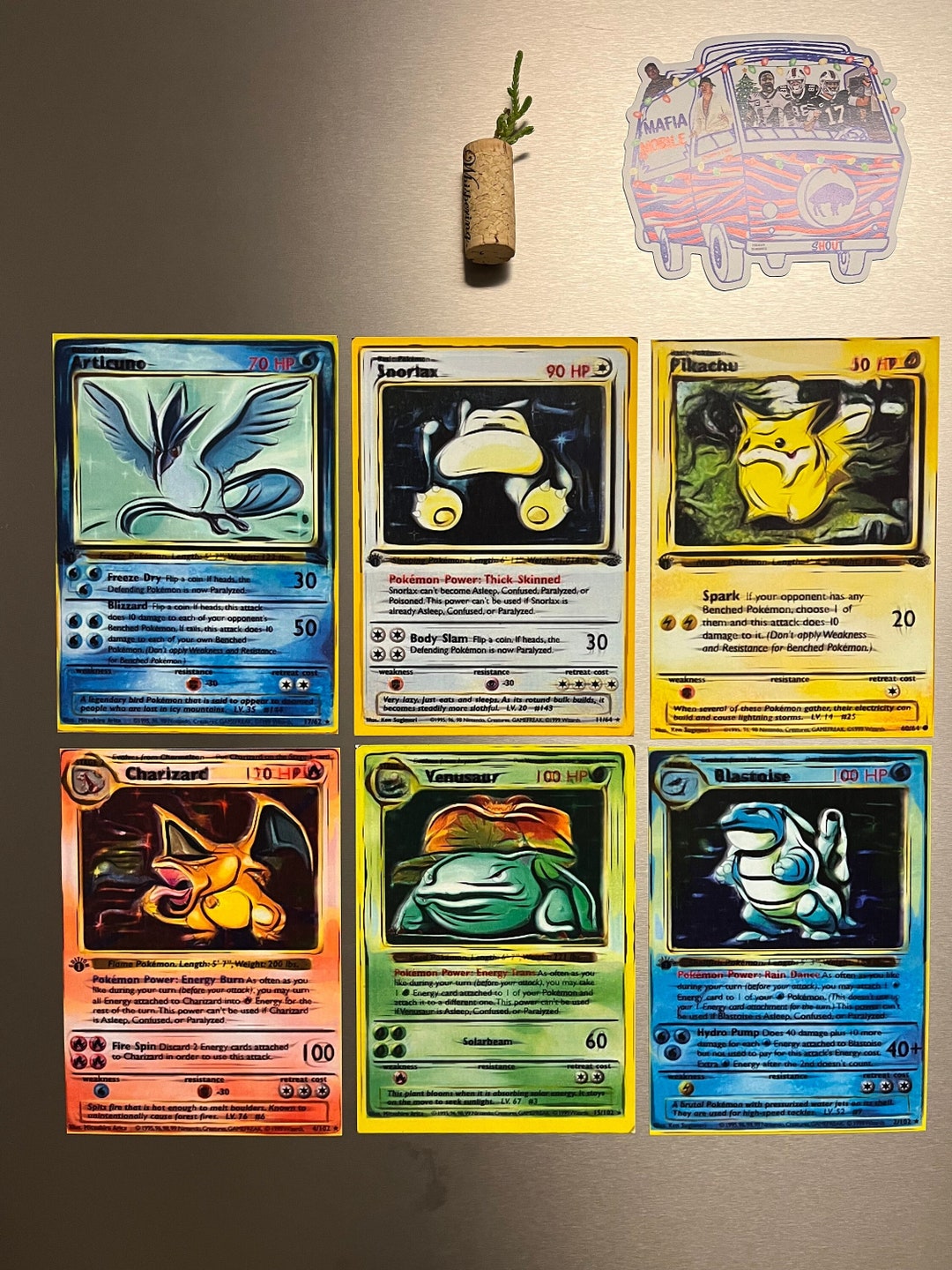 Pokémon Card Magnet custom Art 1999 Pokémon 5x7 MAGNETS Blastoise ...