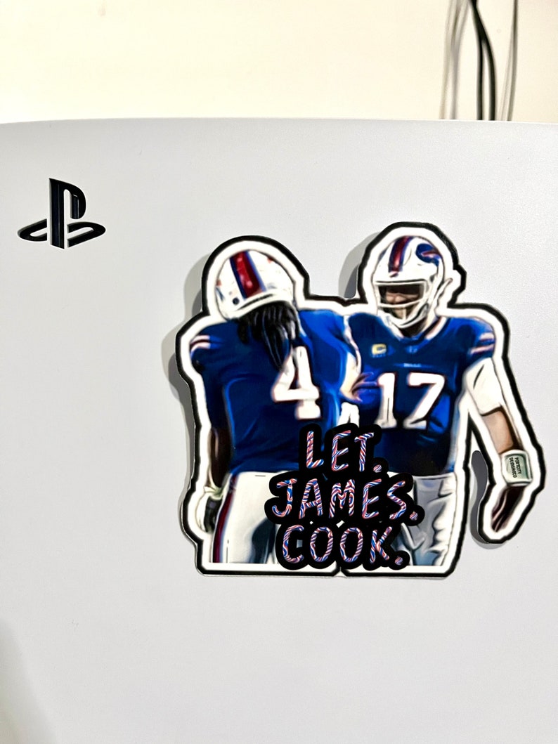 Buffalo Bills Sticker Custom Vinyl Josh Allen & James Cook Let James ...
