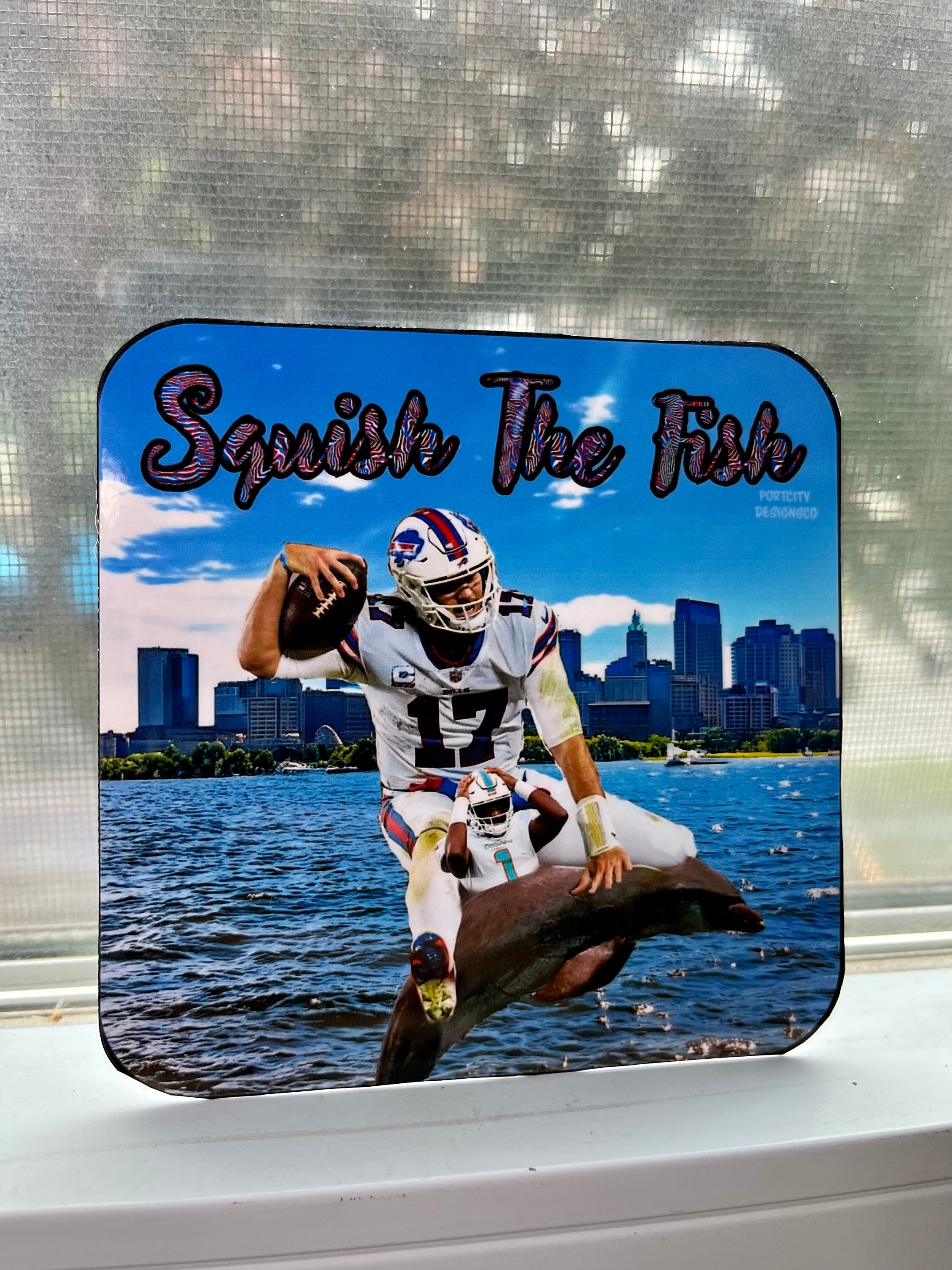 Buffalo Bills Sticker Custom Vinyl Water-resistant Squish - Etsy