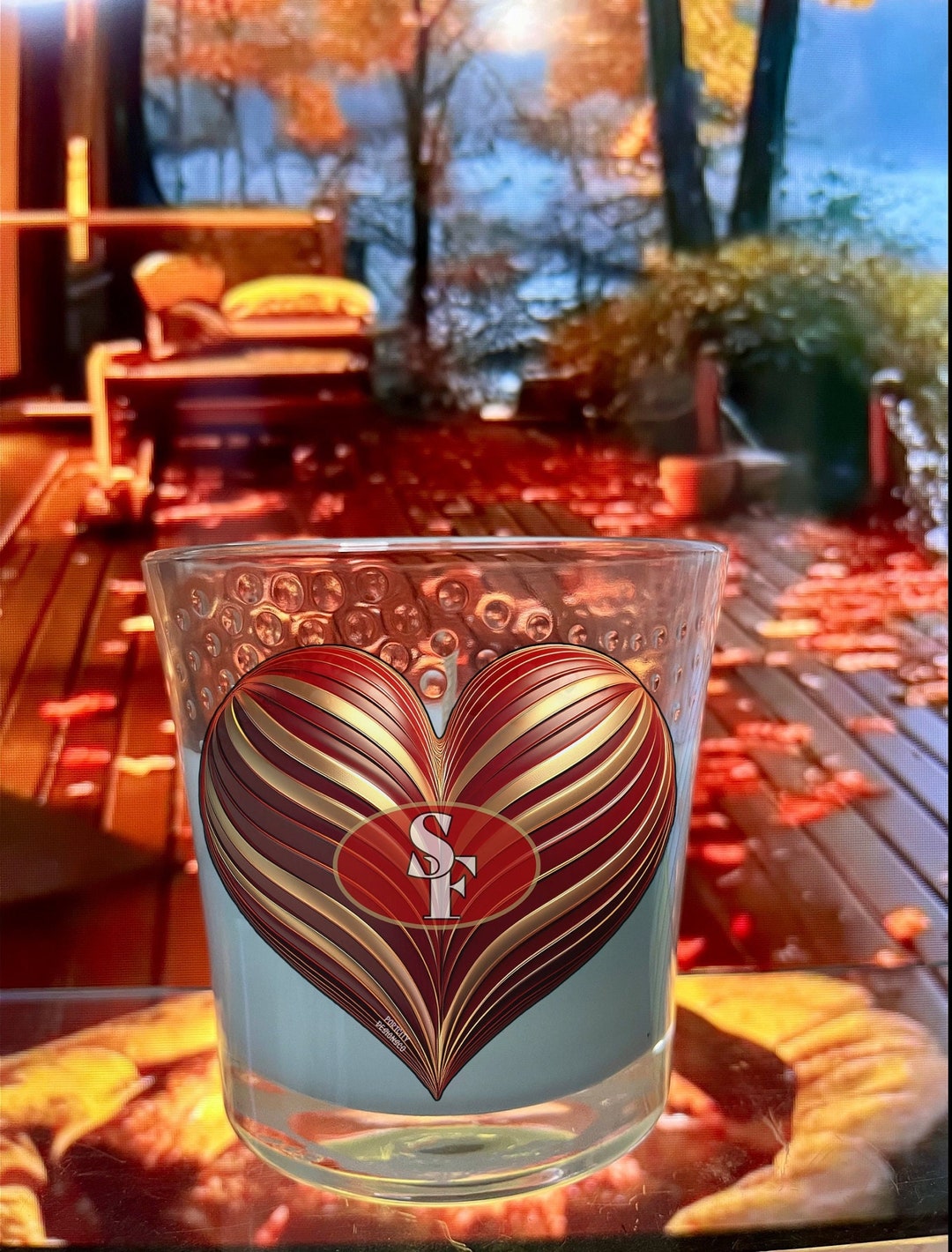 San Francisco 49ers Candle Custom San Francisco 49ers Fan NFL Heart ...