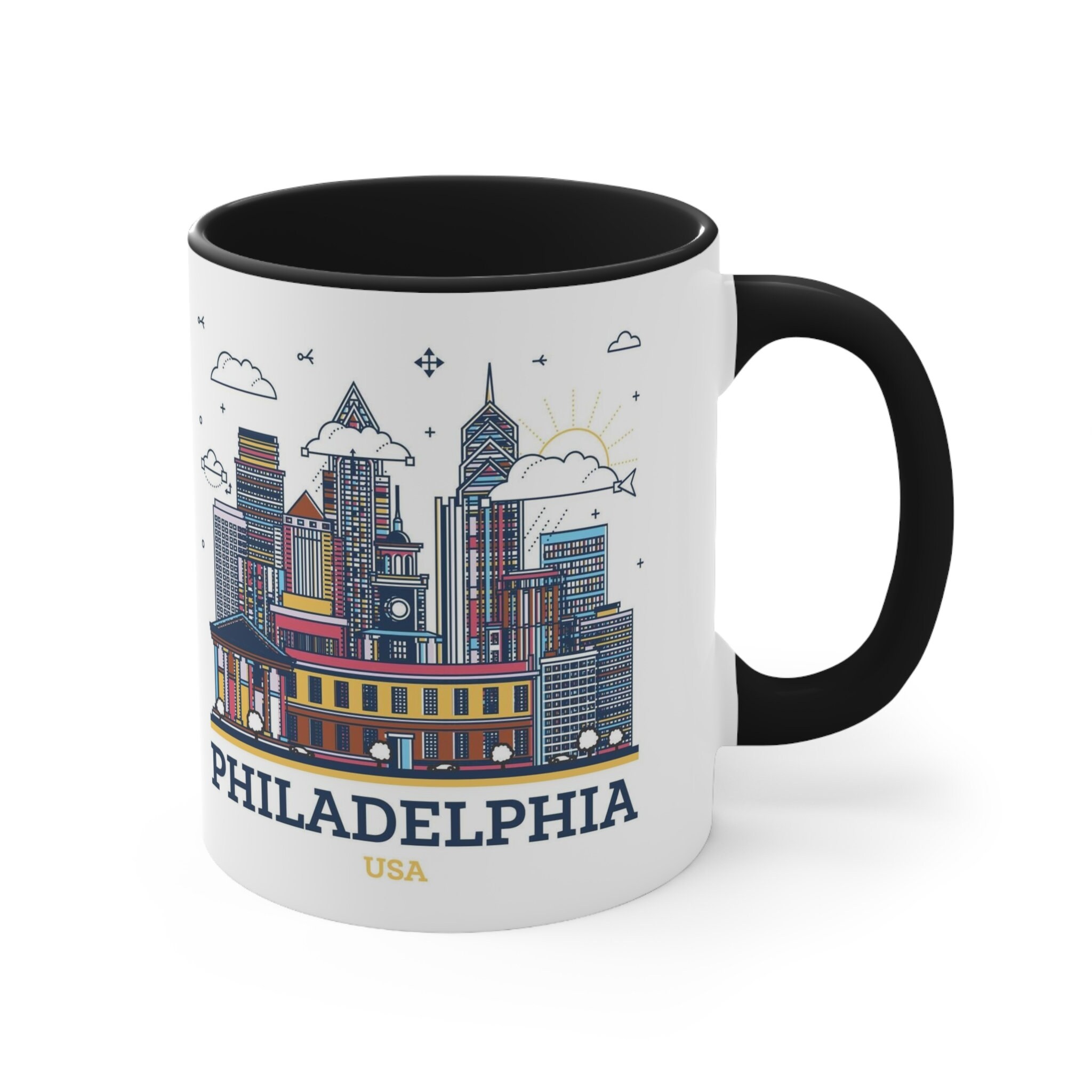 Philadelphia Mug Colorful Philadelphia Mug Philadelphia - Etsy