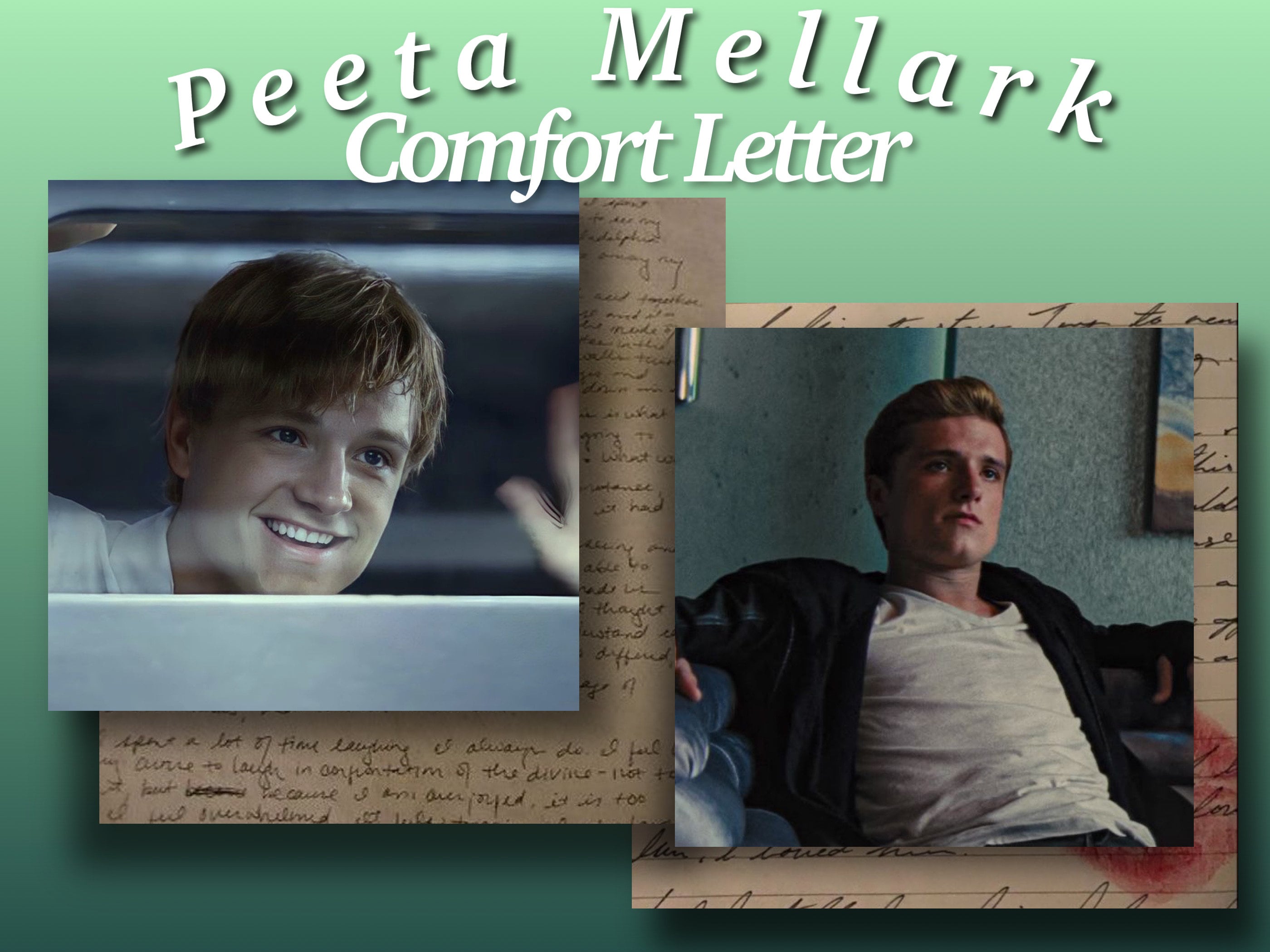 Peeta Mellark Comfort & Love Letter 750 WORDS (digital Download) - Etsy