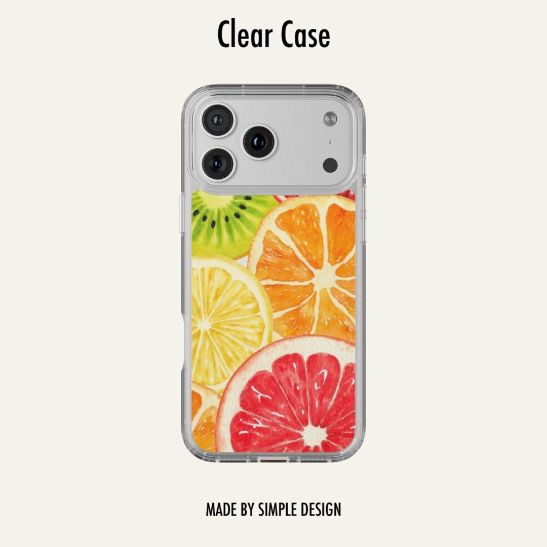 Exotic Fruit Phone Art Tropical Fruit Cover for iPhone 17 16 15 14 Pro ...