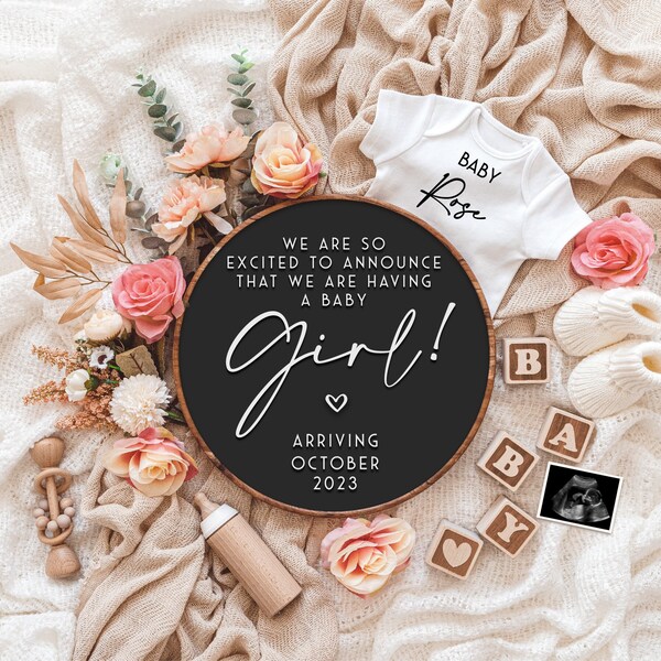 October Baby Announcement - Etsy