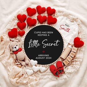 Valentines Day Pregnancy Announcement Digital, Baby Announcement ...