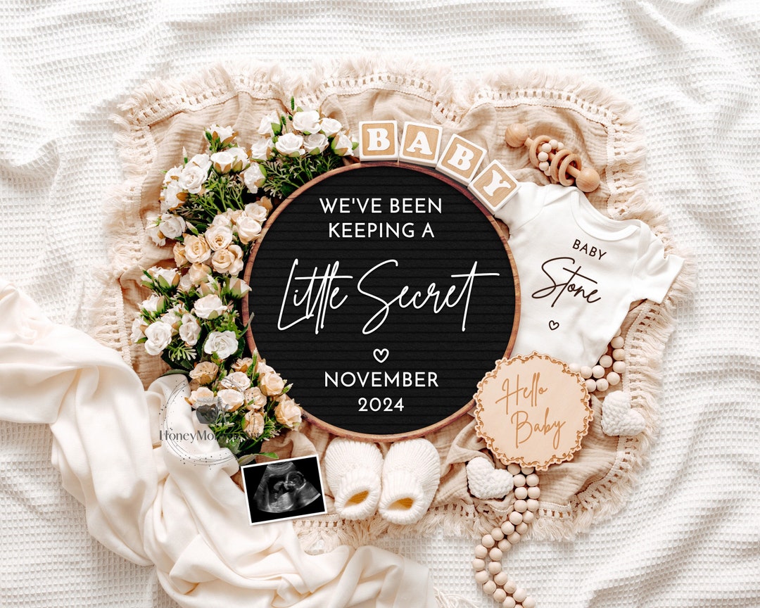Boho Secret Pregnancy Announcement: Gender Neutral Social Media Reveal ...