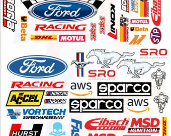 100 + Racing Decals, Stickers, Drag Race NASCAR High Quality Vinyl - Etsy