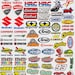Racing GP Decals Stickers: Drag Race, Nascar, Moto, Hobbies - Etsy