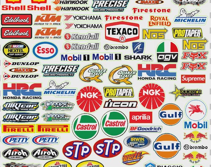 100 + Racing Decals, Stickers, Drag Race NASCAR High Quality Vinyl - Etsy