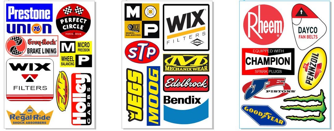 23 Racing Decals Stickers Drag Race Nascar Vinyl FREE SHIP 3-4 Inches ...