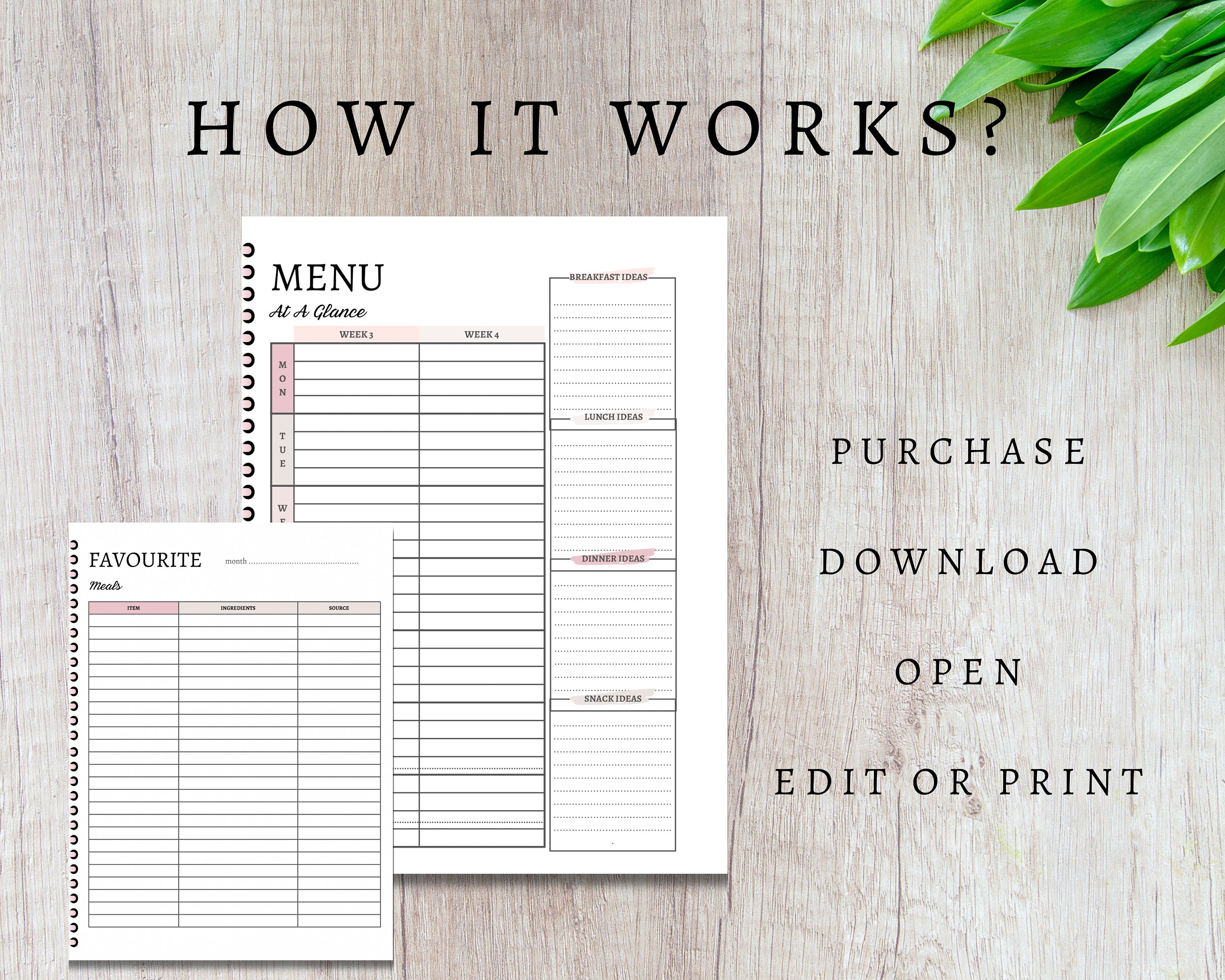 Kitchen Inventory Printable Grocery List Pantry Inventory Freezer ...