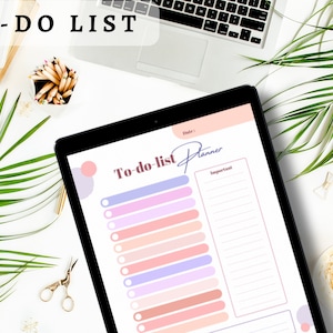 To Do List Digital | Daily to Do List | Weekly Tasks | House to Do List ...