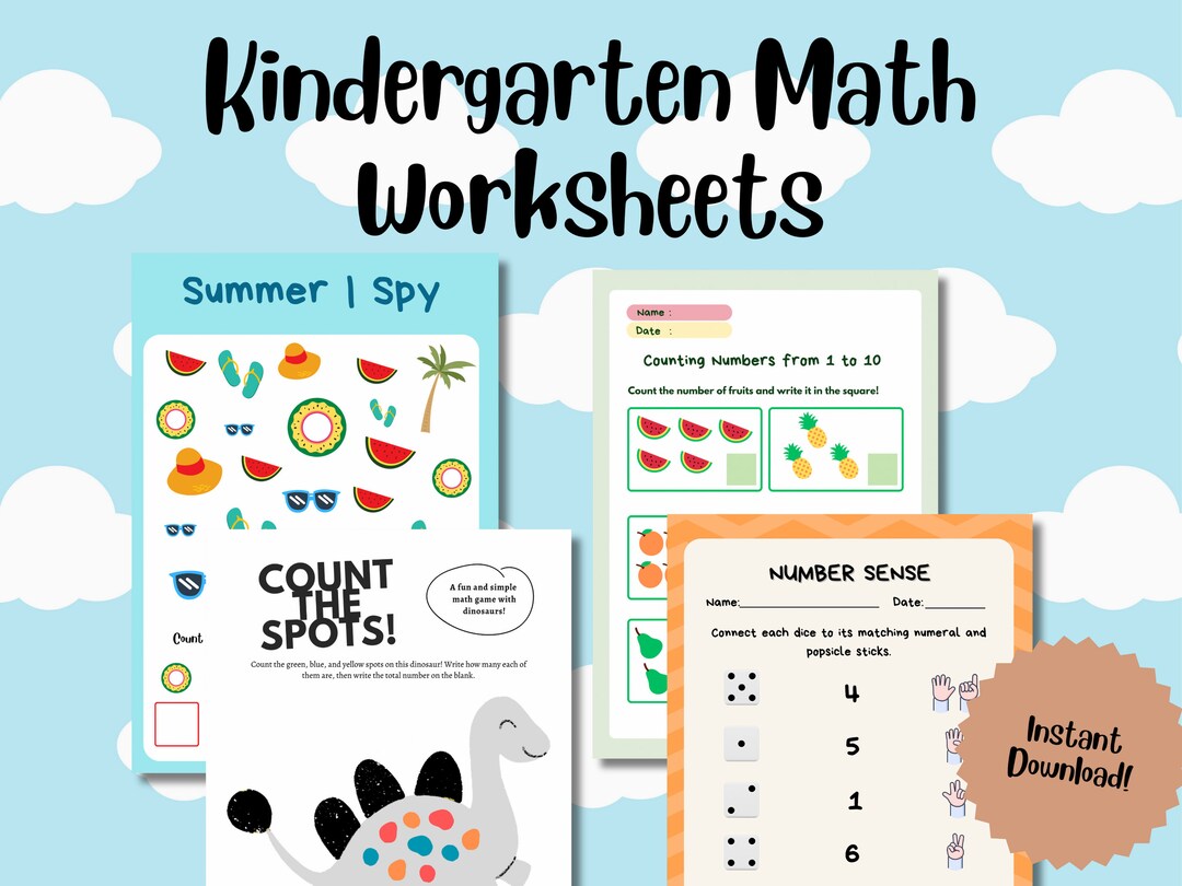 Kindergarten Math | Preschool Math | Math Worksheets | Preschool ...