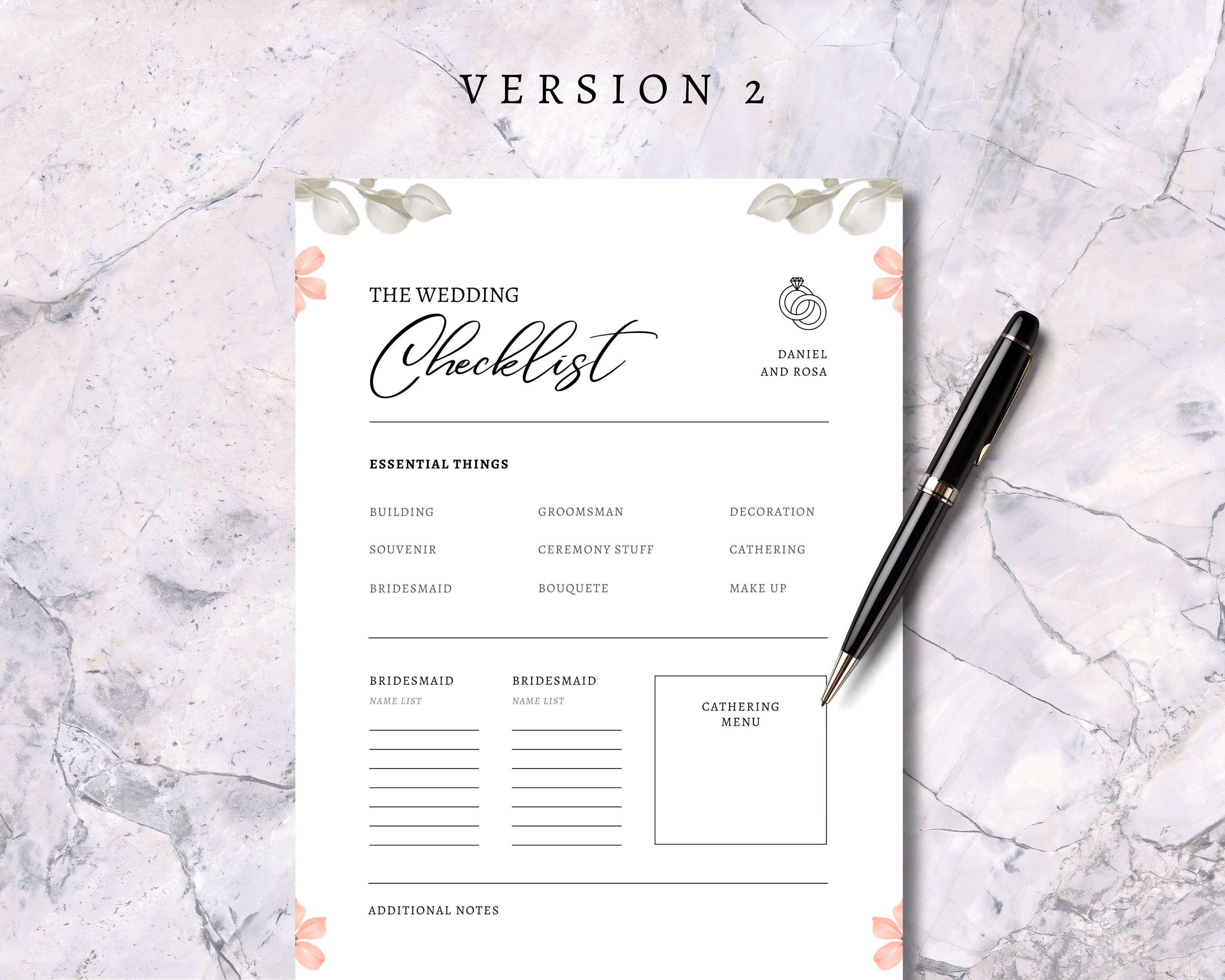 Editable Wedding Checklist Wedding Organizer Wedding Timeline Wedding ...