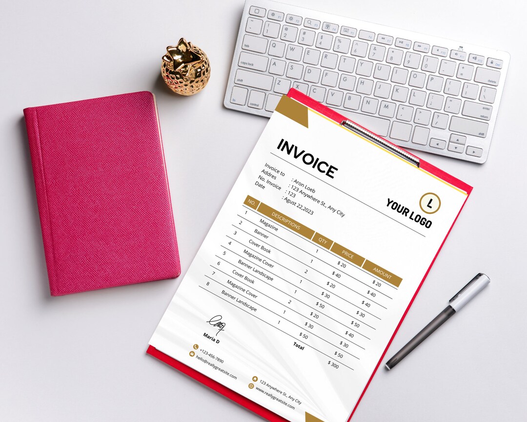 Business Invoice, Printable Invoice, Editable Invoice, Invoice Template ...