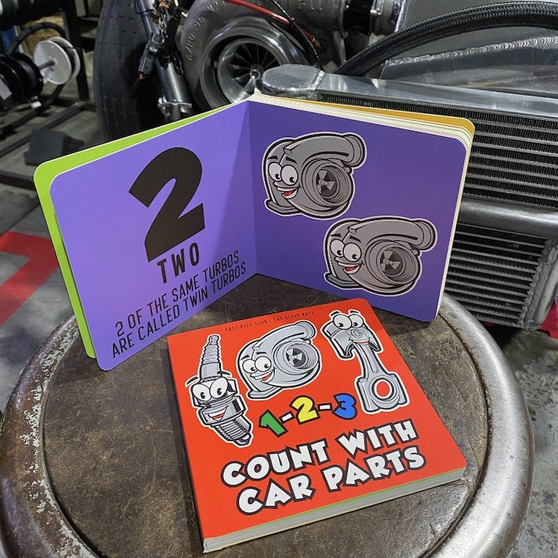 Fast Kids Club 1-2-3 Count With Car Parts Book! - Etsy