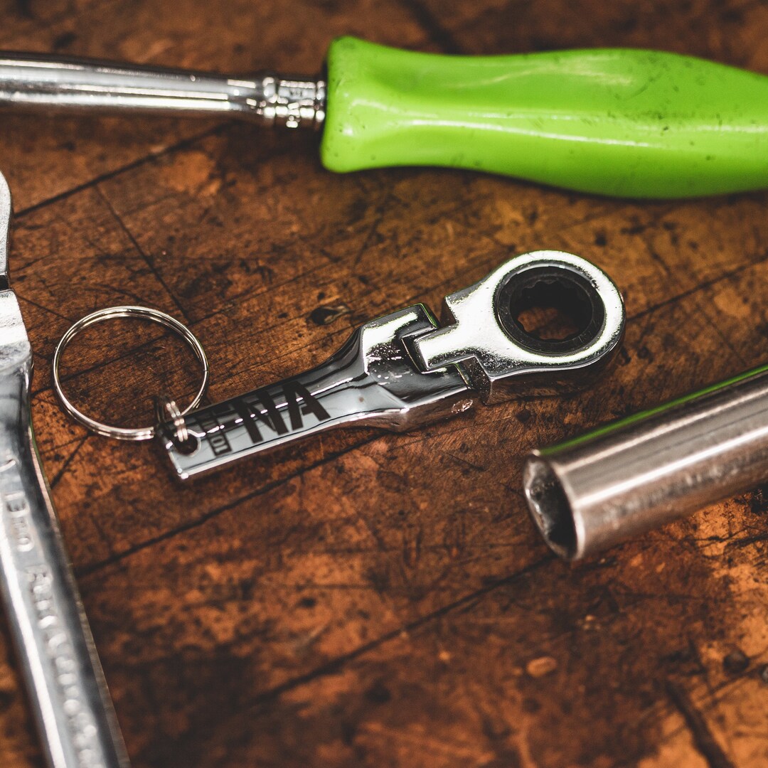 10mm Polished Steel Flex-head Ratchet Wrench - Key Chain - Etsy