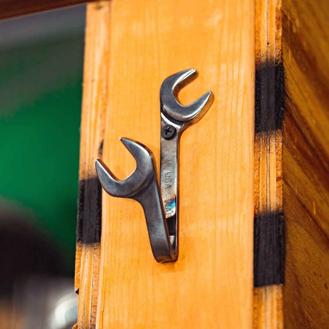 Handmade Wrench Hanger Wall Hook - Etsy
