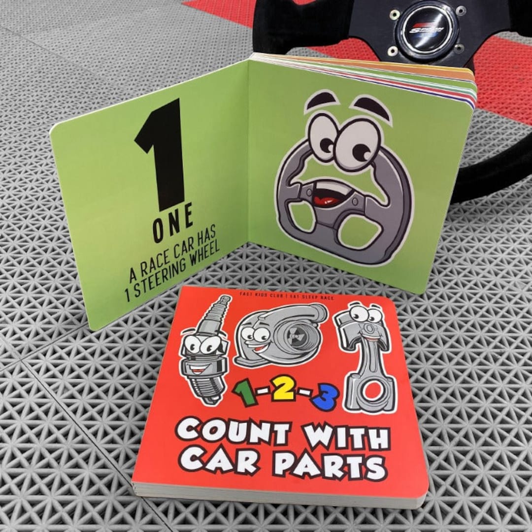 Fast Kids Club 1-2-3 Count With Car Parts Book! - Etsy