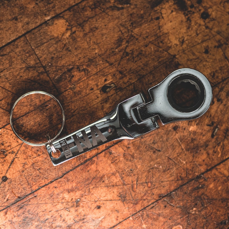 10mm Polished Steel Flex-head Ratchet Wrench - Key Chain - Etsy