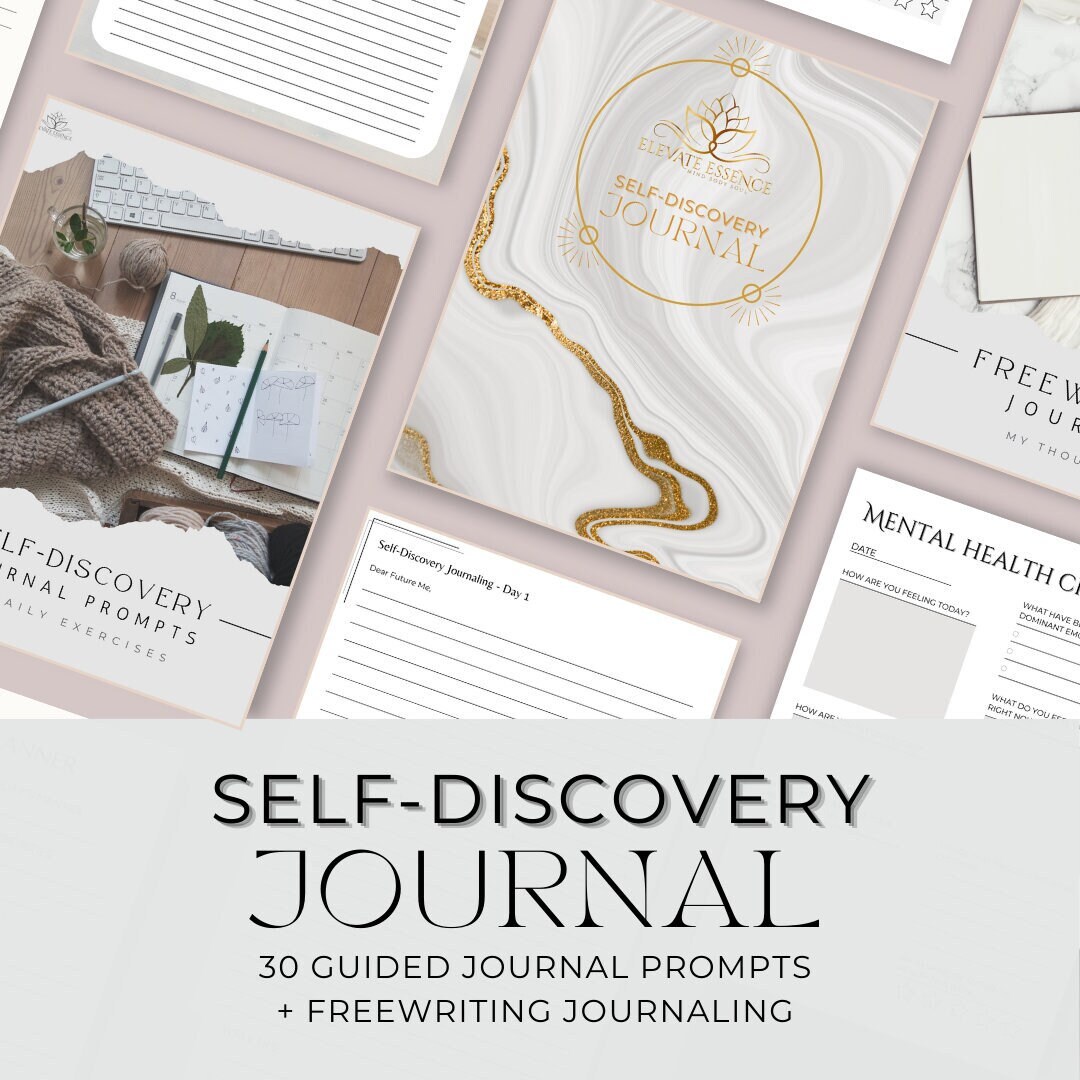 Digital Journal Printable Fillable Self-discovery Journal Prompts Daily ...