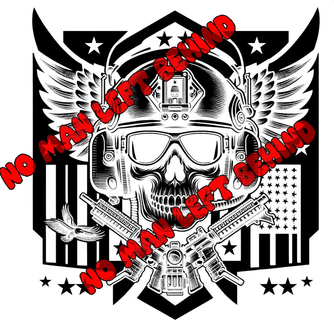 Military Skull Insignia With Tactical Helmet - SVG Digital File ...