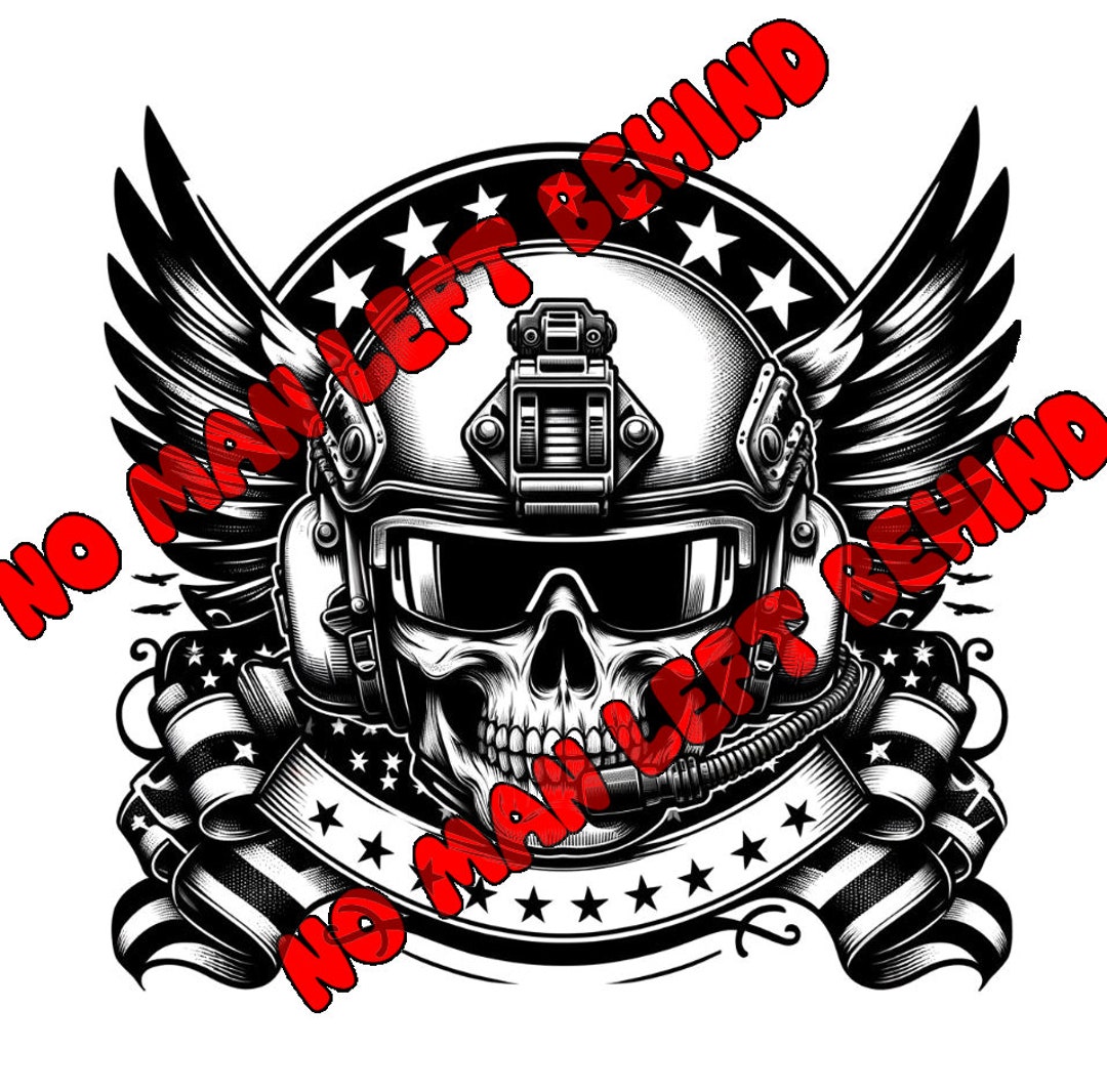 Military Insignia Svg/dxf/png - Tactical Skull With Helmet Digital ...