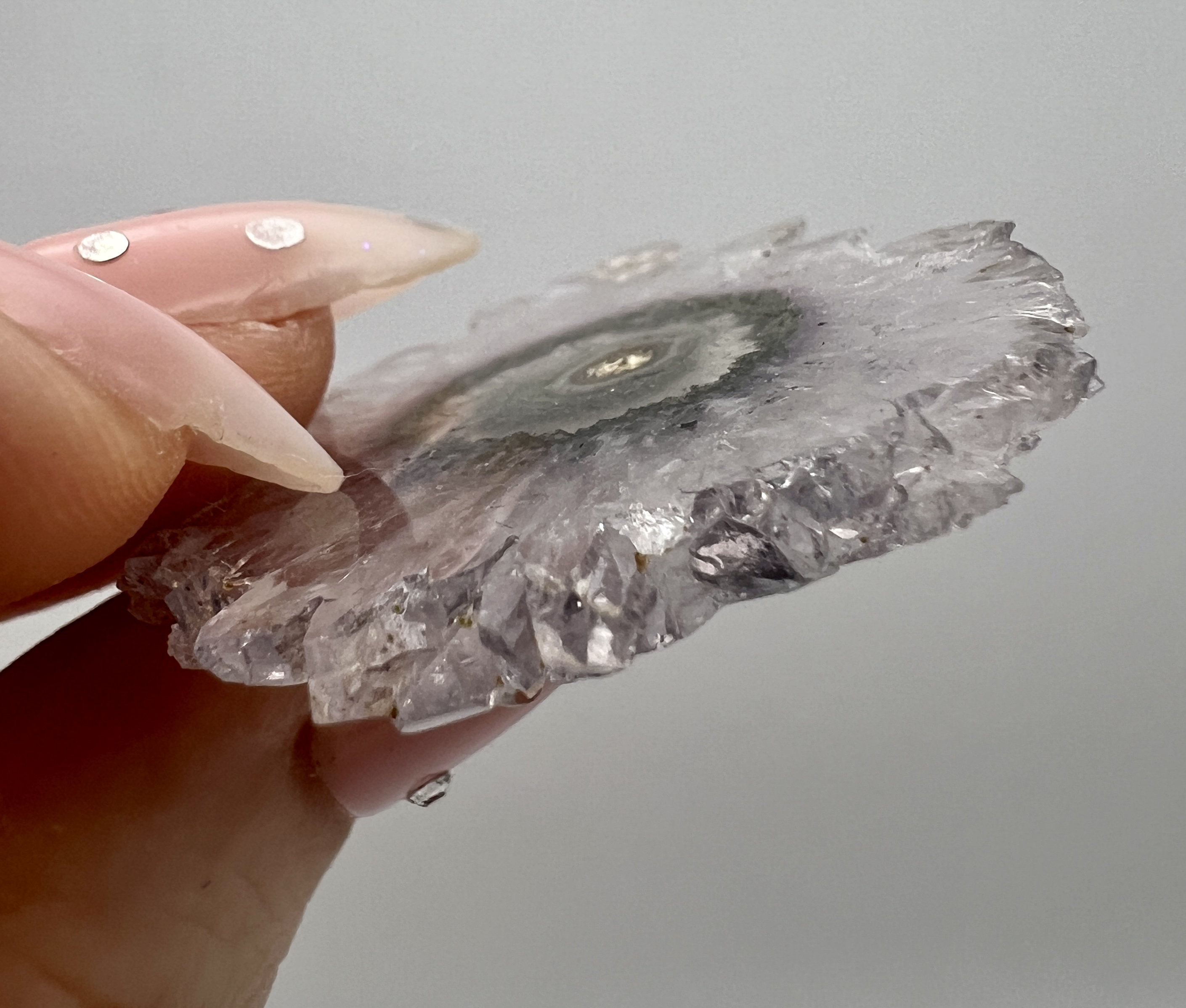 Amethyst Stalactite Slice / Amethyst Stalactite / Amethyst Slice ...